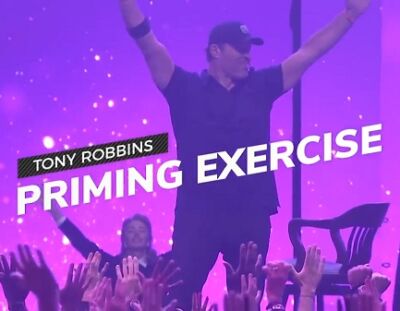 Tony Robbins Priming Exercise • Succesgids